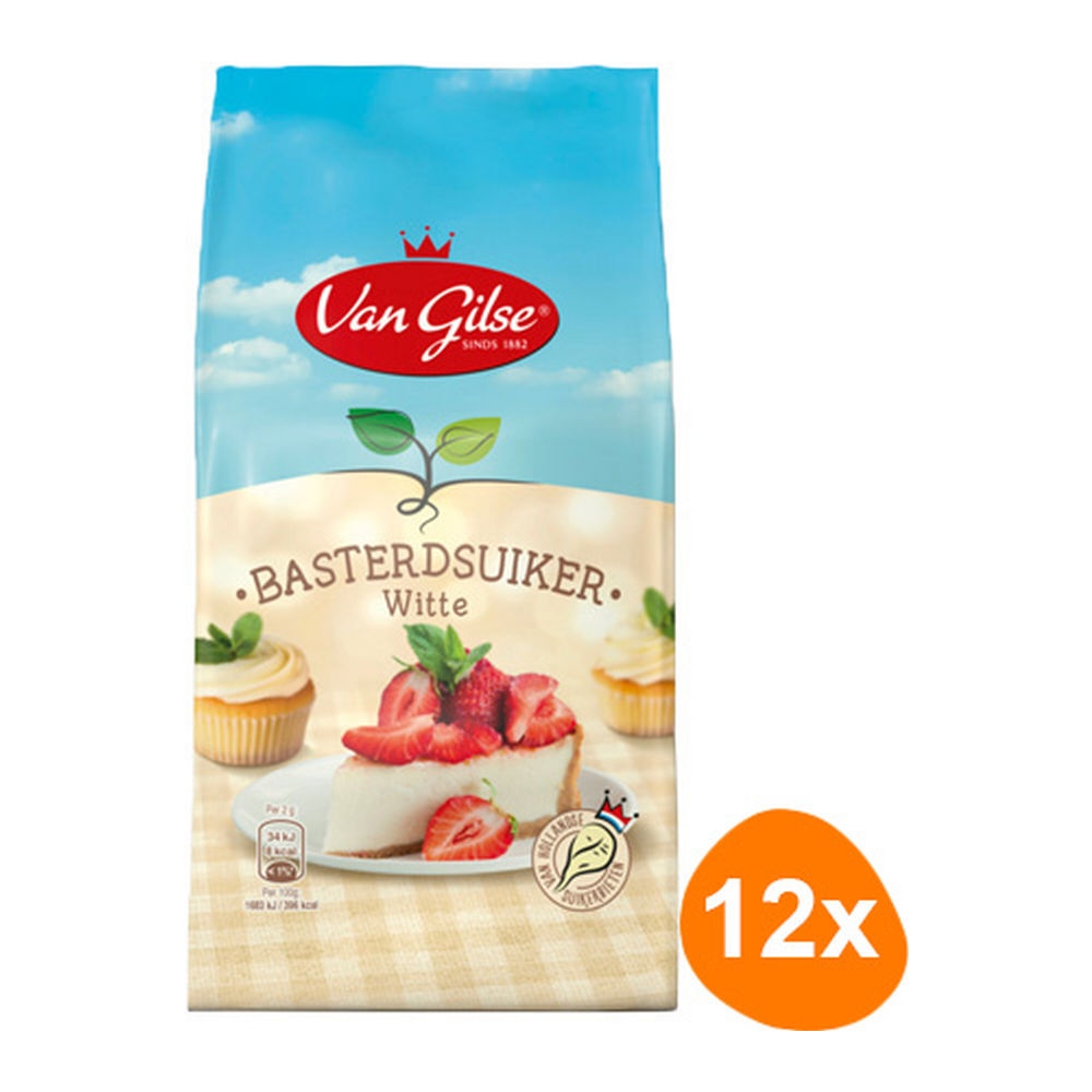 Van Gilse - Witte Basterd Suiker - 12x 600g | FoodWorld-XL