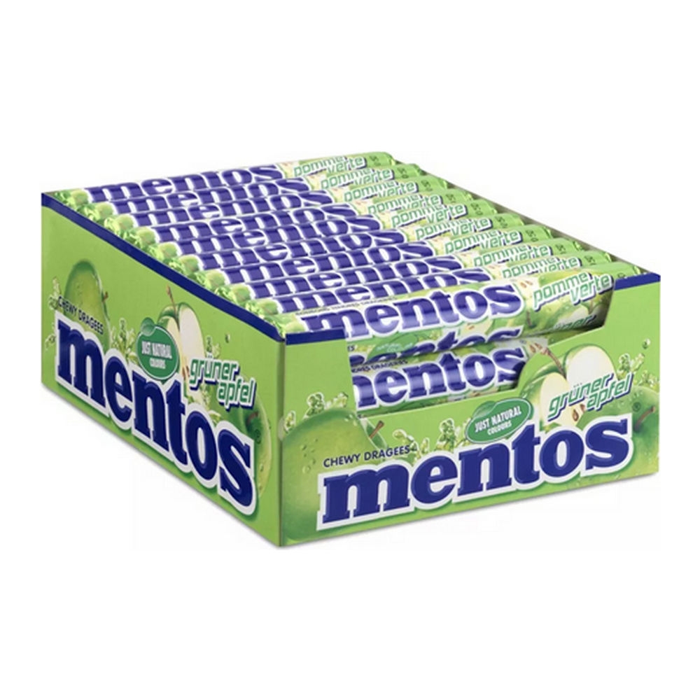 Mentos - Green Apple - 40 Rollen | FoodWorld-XL