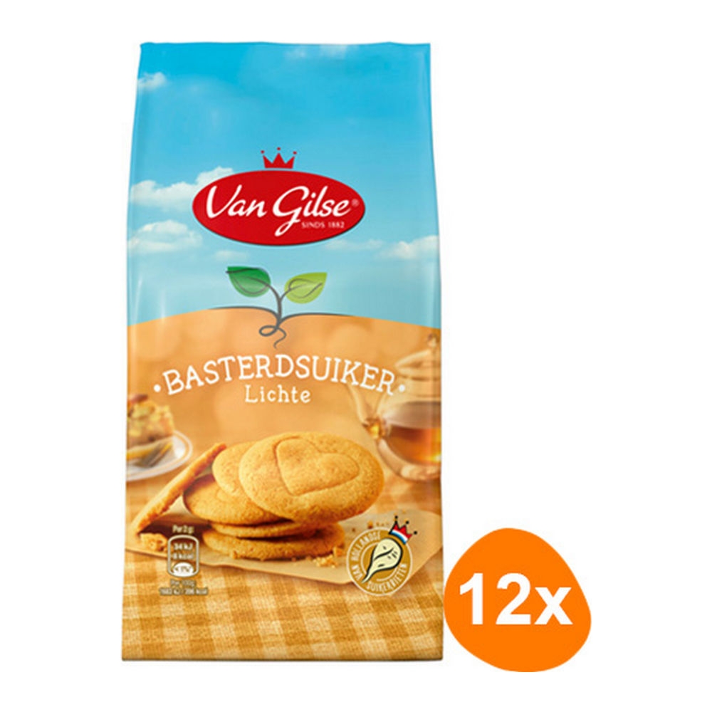 Van Gilse - Lichte basterdsuiker - 12x 600g | FoodWorld-XL